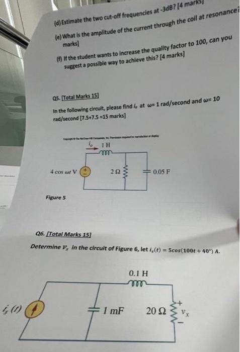 Solved The switch has been connected at t=0 in Fig 1. (a) | Chegg.com