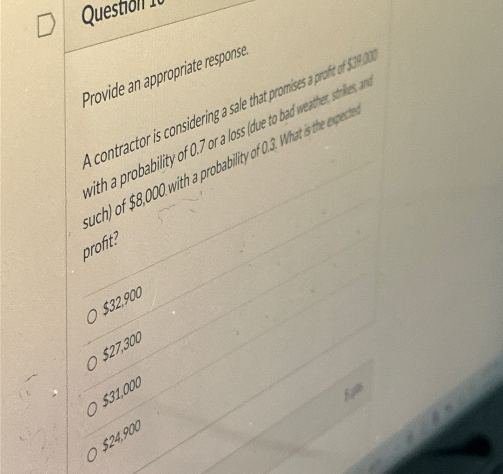 Solved Provide an appropriate response. | Chegg.com