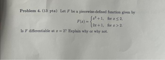 Solved Problem 3. (13 pts) Find the constant α that makes | Chegg.com
