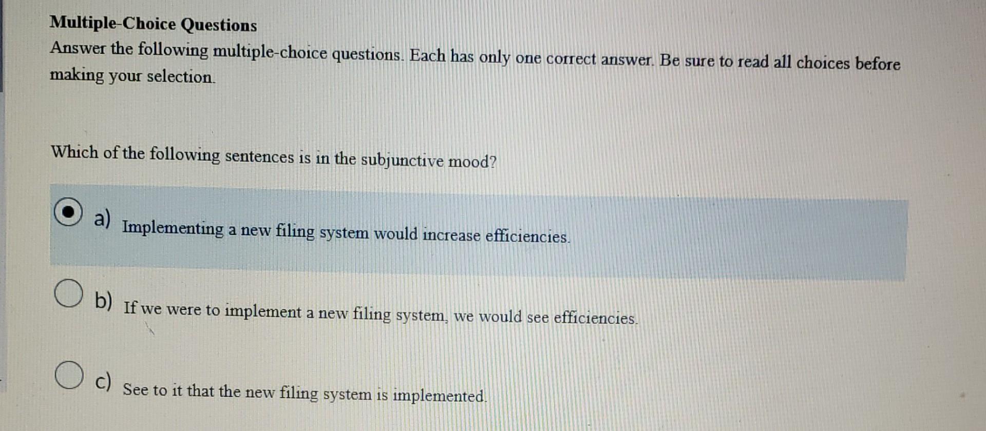 Multiple-Choice Questions Answer the following | Chegg.com