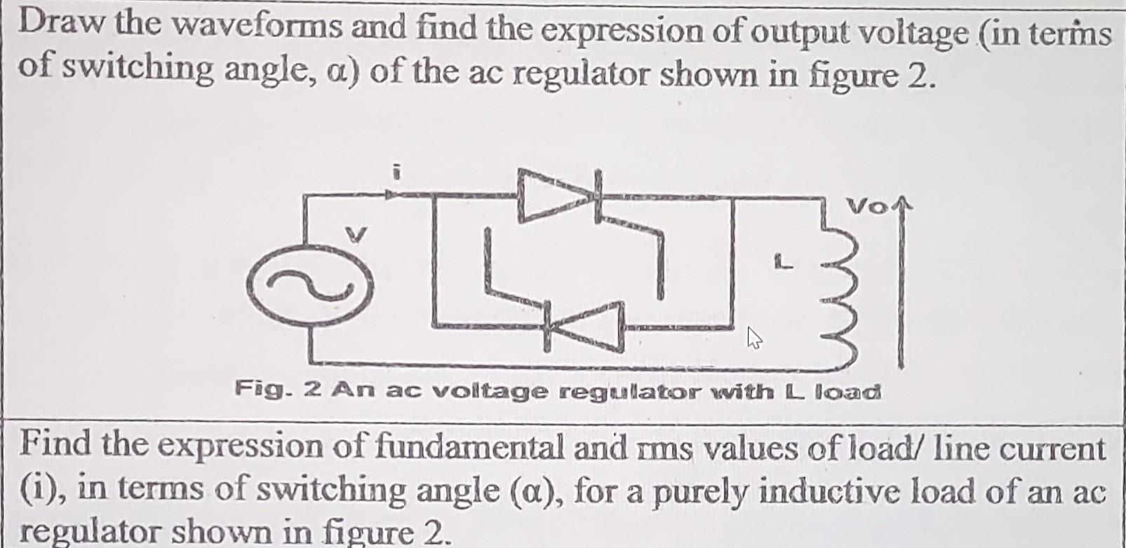 Solved Draw the waveforms and find the expression of output | Chegg.com