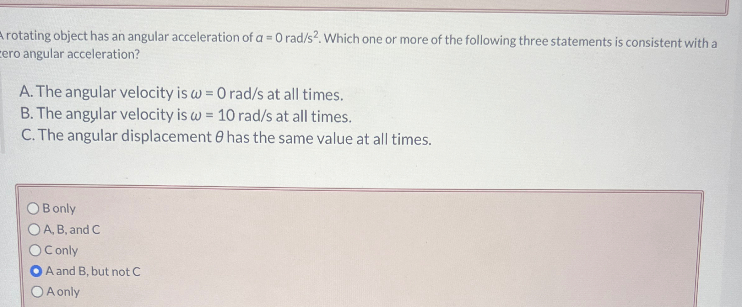 Solved A rotating object has an angular acceleration of | Chegg.com