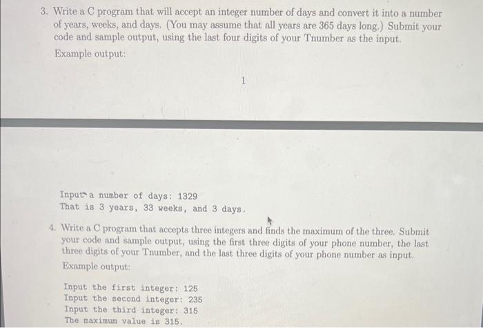 Solved 1. Write a C program to print your name, T number, | Chegg.com