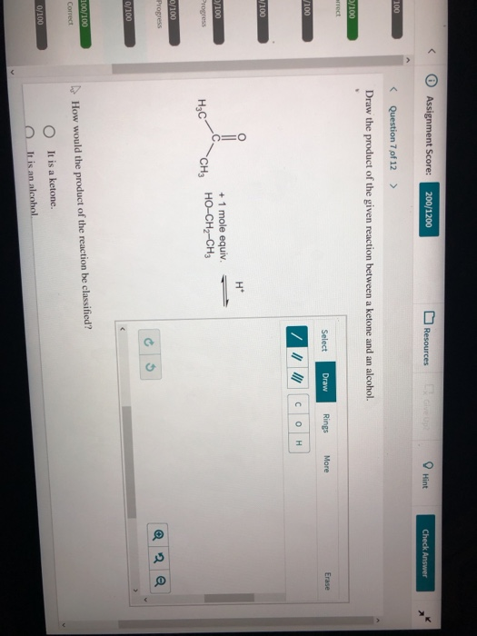 Solved Assignment Score: 200/1200 Resources Hint Check | Chegg.com