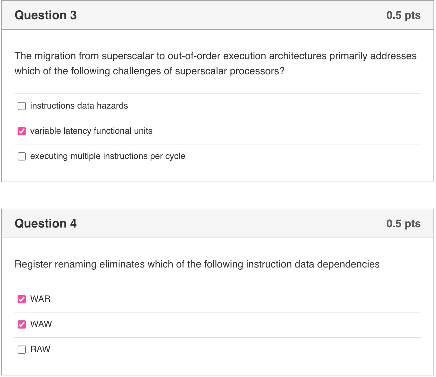 Solved Question 3The migration from superscalar to | Chegg.com