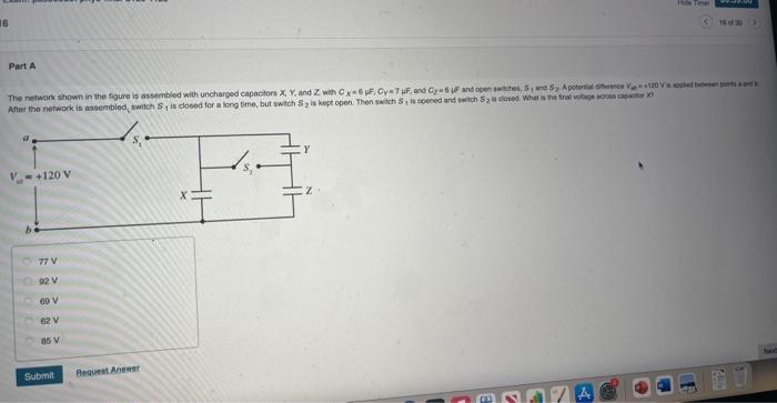 Solved 77 V 92 V 69 V 52. V 85 VThe network shown in the | Chegg.com