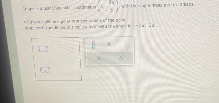 Solved Find two additional polar representations of the | Chegg.com