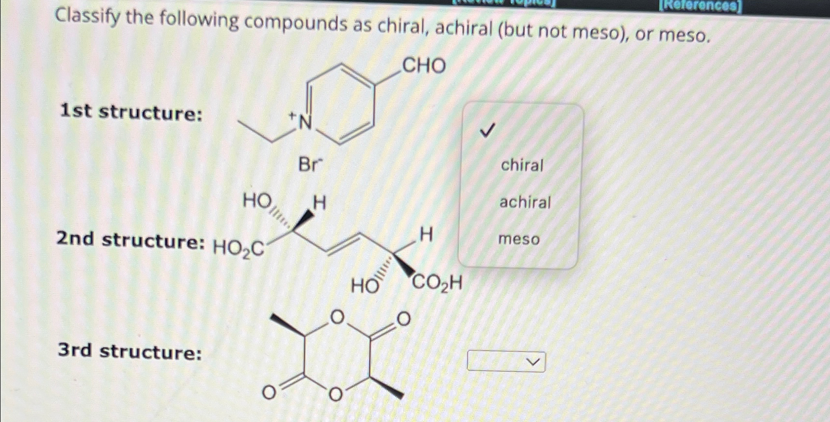 Solved Classify the following compounds as chiral, achiral | Chegg.com