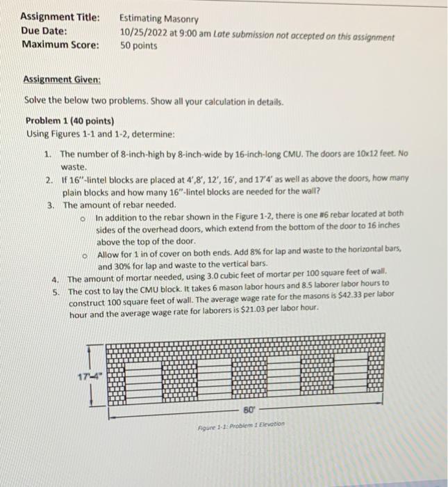 Solved Assignment Title: Due Date: Maximum Score: | Chegg.com