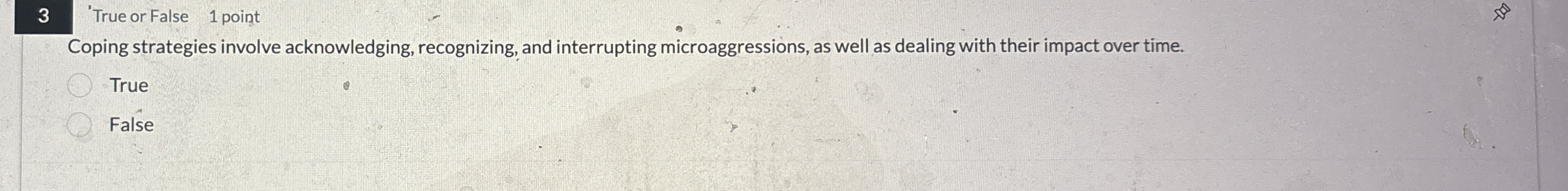 Solved 3 ﻿'True or False 1 ﻿pointCoping strategies involve | Chegg.com