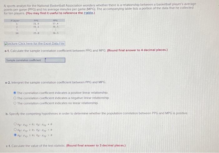 [solved] A Sports Analyst For The National Baskethall Asso