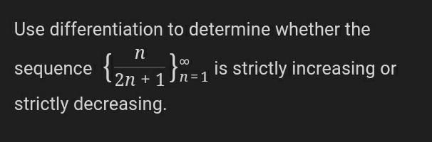Solved Use differentiation to determine whether the n | Chegg.com