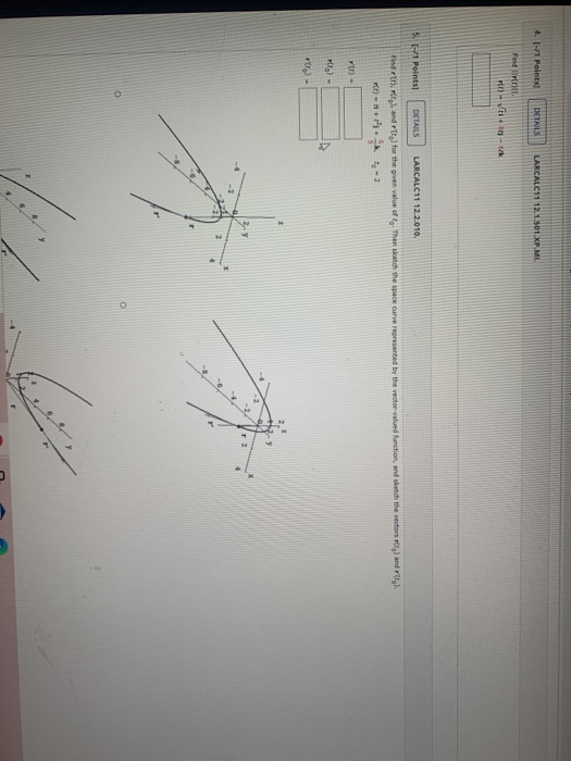 Solved 4. (-11 Points DETAILS LARCALC11 12.1.501 XP.ML FROM | Chegg.com Solved 4. (-11 Points DETAILS LARCALC11 12.1.501 XP.ML FROM | Chegg.com
