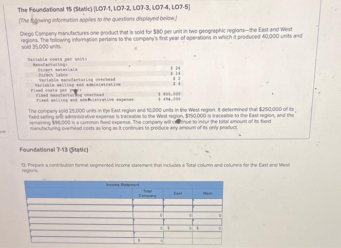 Solved The Foundational 15 (Static) [ LO7-1, LO7-2, LO7-3, | Chegg.com