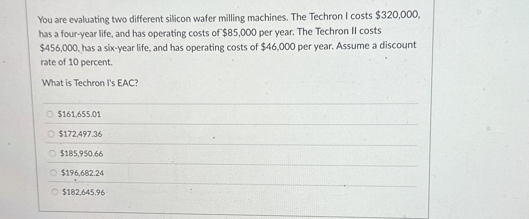 Solved You are evaluating two different silicon wafer | Chegg.com