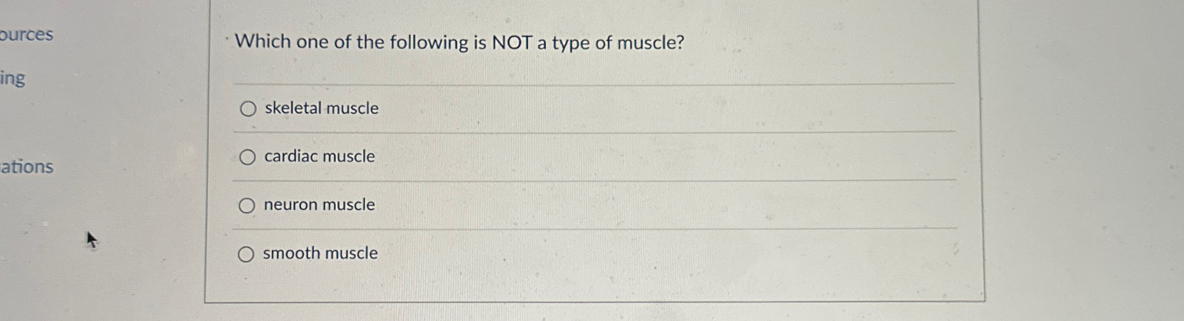 Solved ourcesWhich one of the following is NOT a type of | Chegg.com