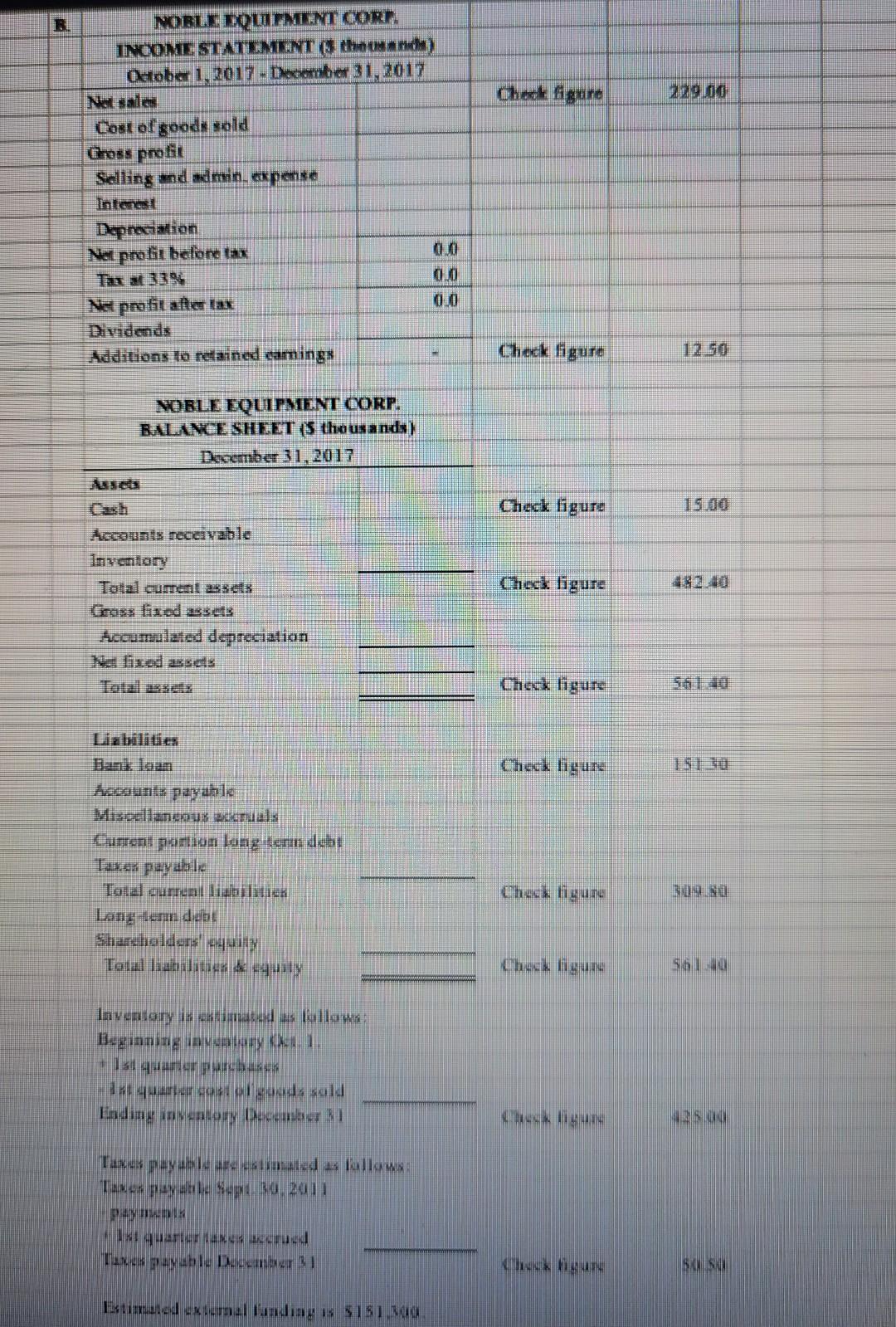 Solved a. Using the information provided, construct a | Chegg.com