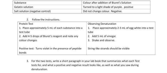 Solved 3. For the two tests, write a short paragraph in your | Chegg.com