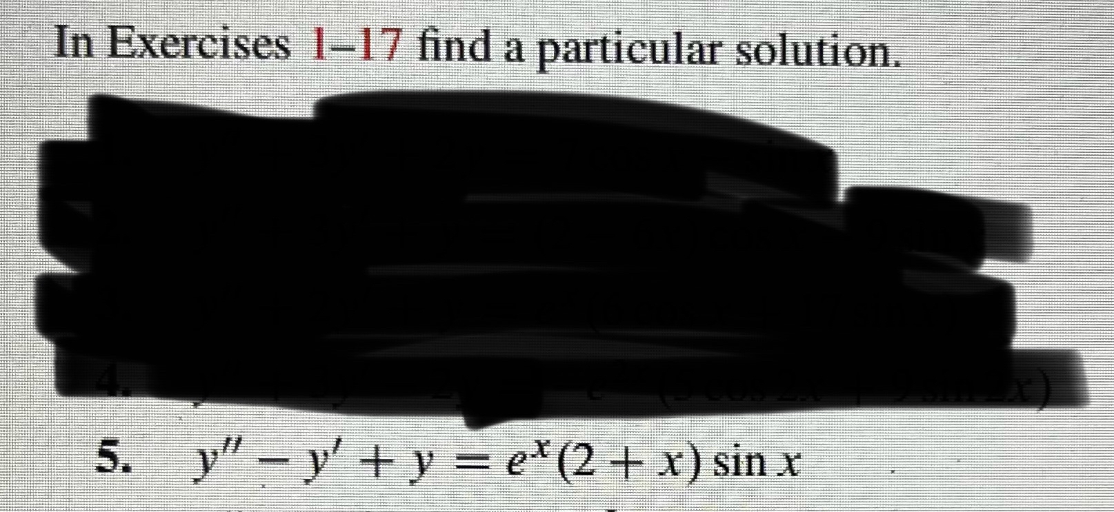 Solved In Exercises 1-17 ﻿find a particular | Chegg.com