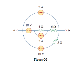 Solved For the circuit shown in Figure Q3, ﻿find the | Chegg.com