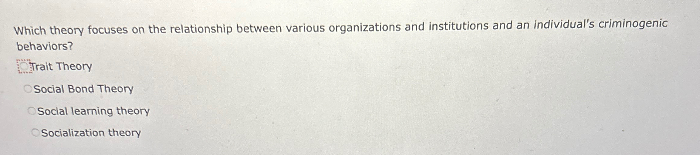 Solved Which theory focuses on the relationship between | Chegg.com