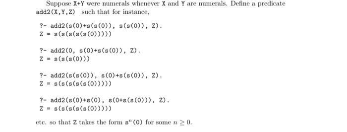 Solved Suppose X+Y were numerals whenever X and Y are | Chegg.com