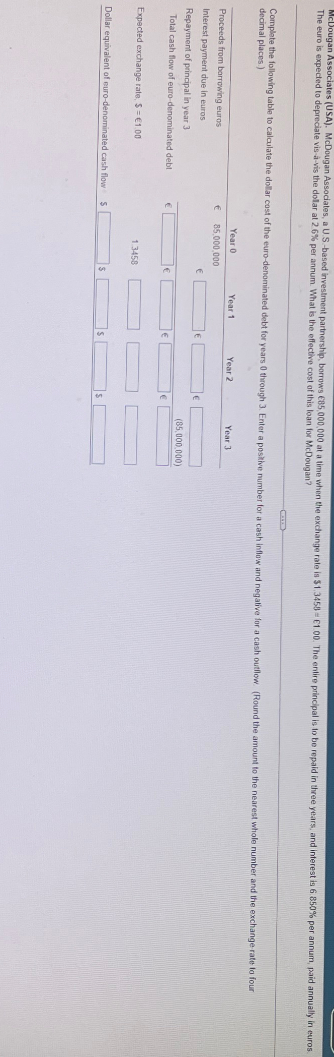 Solved The euro is expected to depreciate vis-à-vis the | Chegg.com