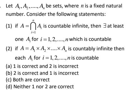 Solved Let A1,A2,dots.,An ﻿be sets, where n ﻿is a fixed | Chegg.com