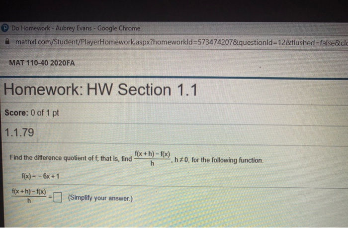 Solved Do Homework - Aubrey Evans - Google Chrome | Chegg.com