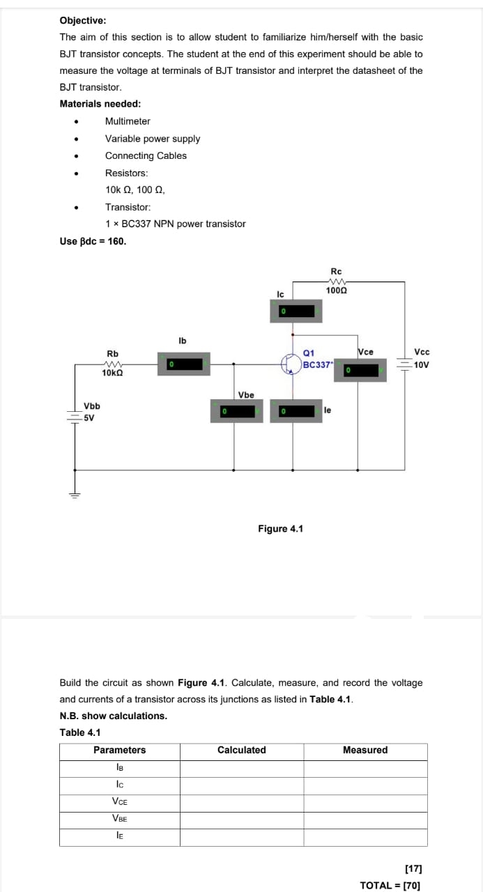Solved Objective:The aim of this section is to allow student | Chegg.com