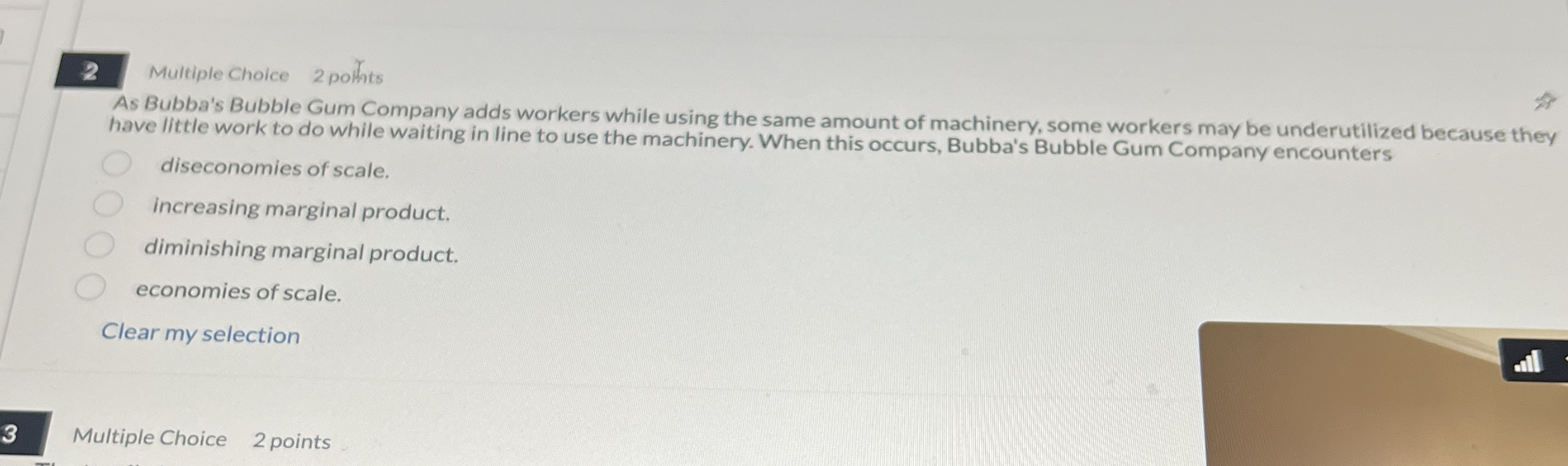 Solved 2 ﻿Multiple Choice2 ﻿porhtsAs Bubba's Bubble Gum | Chegg.com