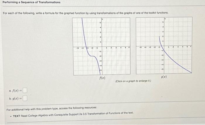 Solved Performing a Sequence of Transformations For each of | Chegg.com