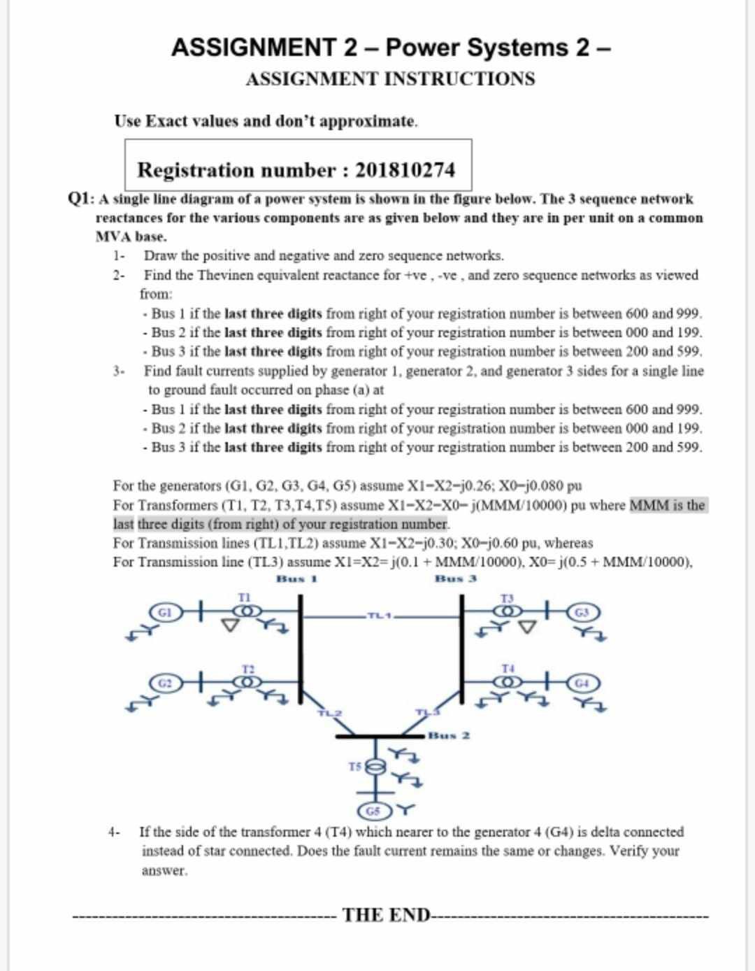 Solved Q1: A single line diagram of a power system is shown | Chegg.com