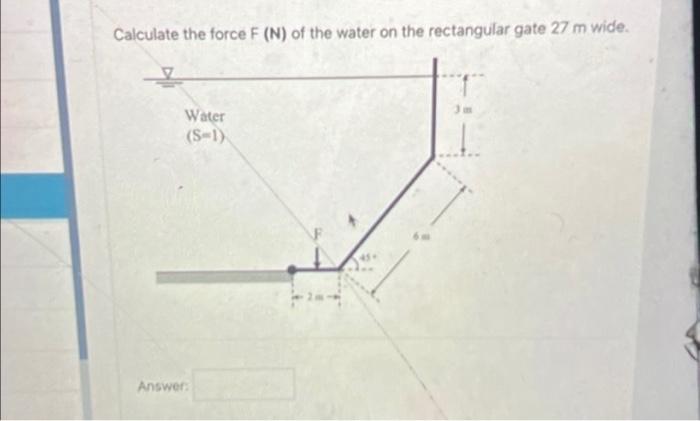 Solved Calculate the force ( mathrm{F}(mathrm{N}) ) of the | Chegg.com