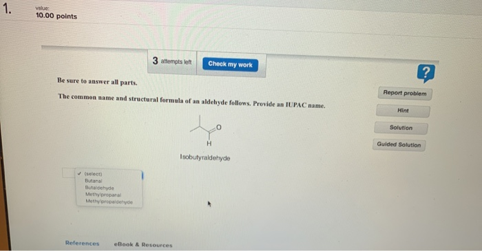 Solved value: 10.00 points 3 attempts left Check my work Be | Chegg.com