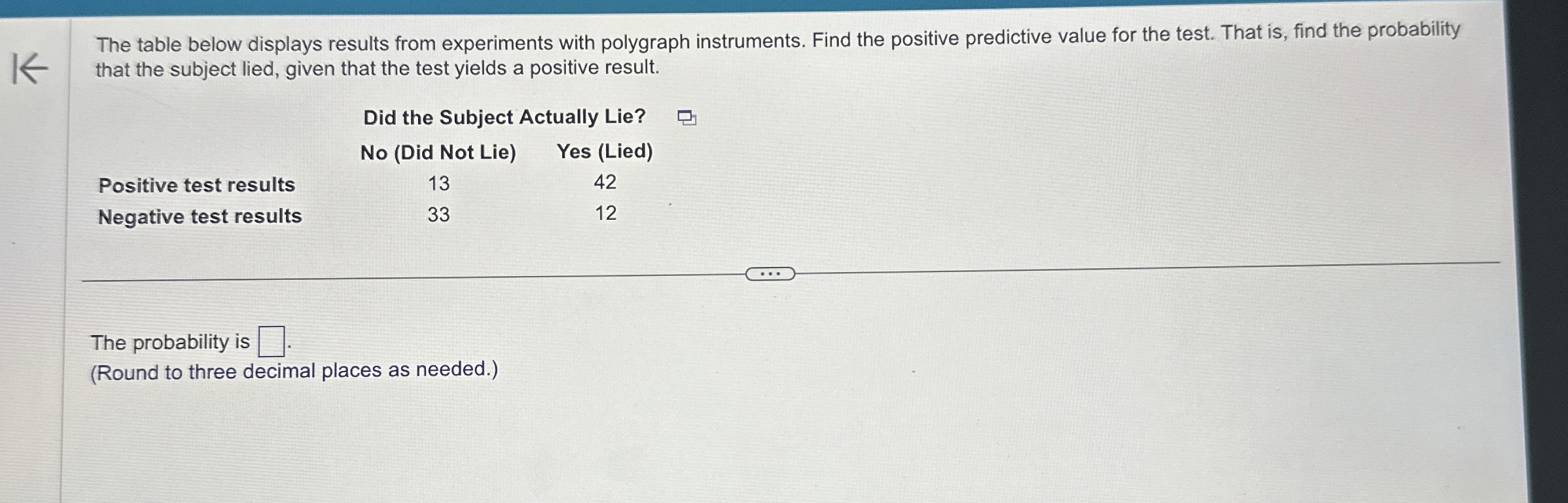 Solved The table below displays results from experiments | Chegg.com