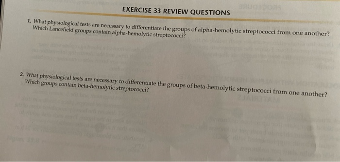 Solved EXERCISE 33 REVIEW QUESTIONS 1. What physiological | Chegg.com