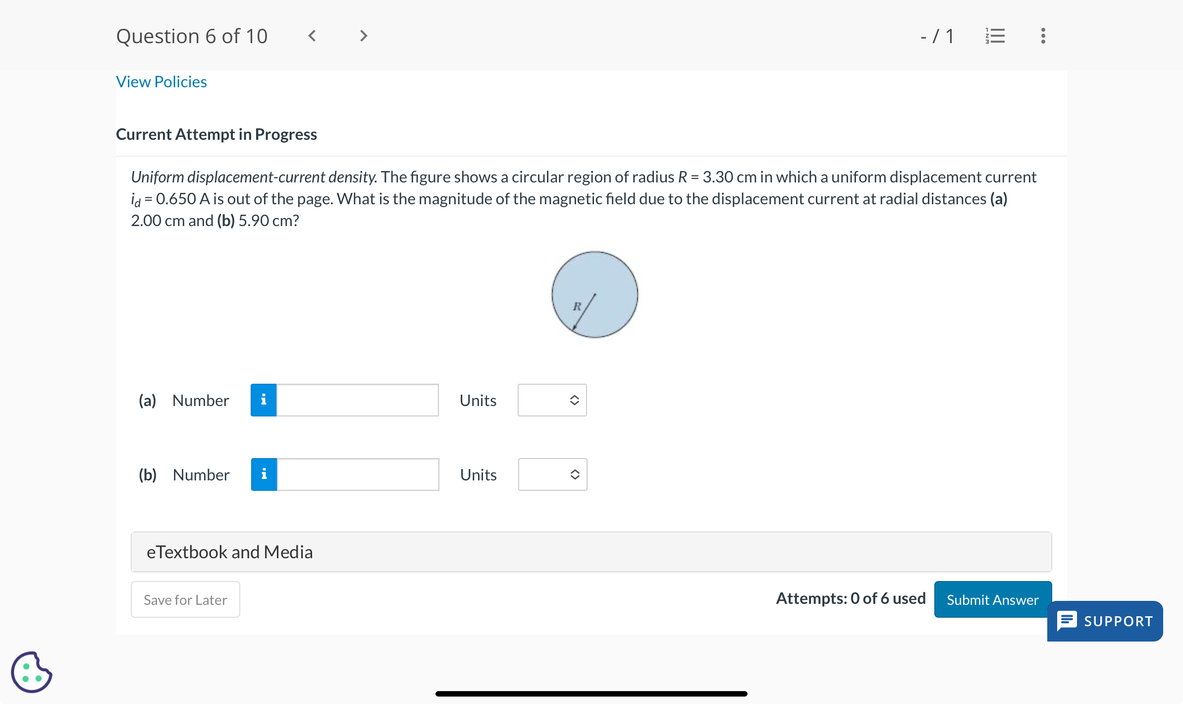 Solved Question 6 ﻿of 10-13vdots-=View PoliciesCurrent | Chegg.com