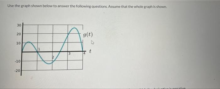 Solved Use the graph shown below to answer the following | Chegg.com