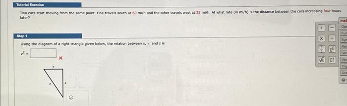 Solved later? Using the diagram of a right triangle given | Chegg.com