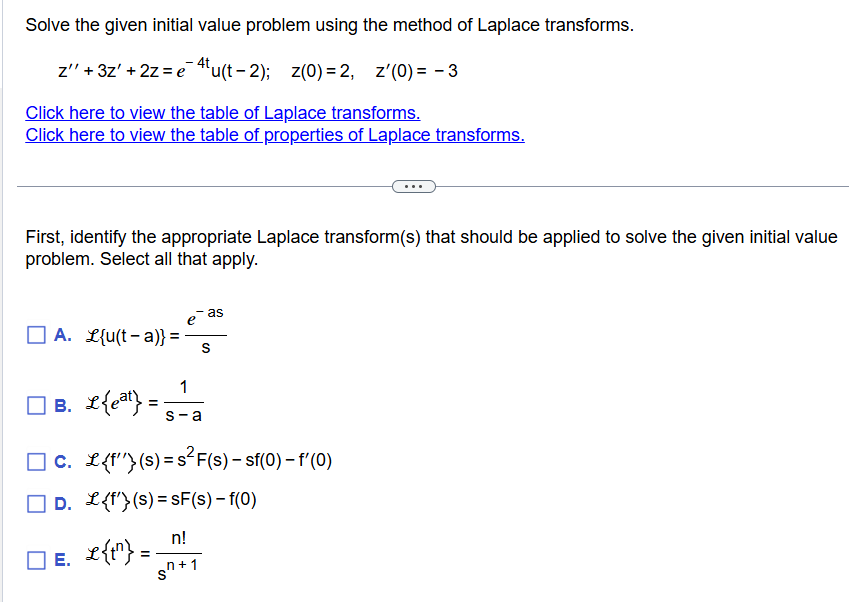 Solved Solve the given initial value problem using the | Chegg.com