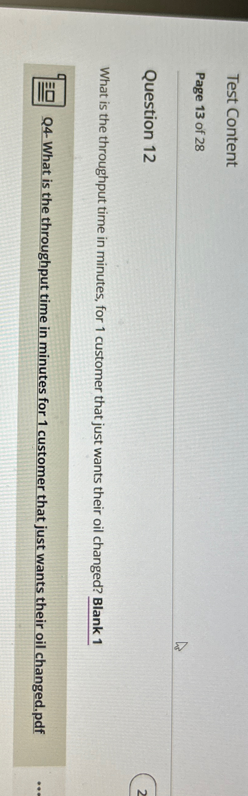 Solved Test ContentPage 13 ﻿of 28Question 12What is the | Chegg.com
