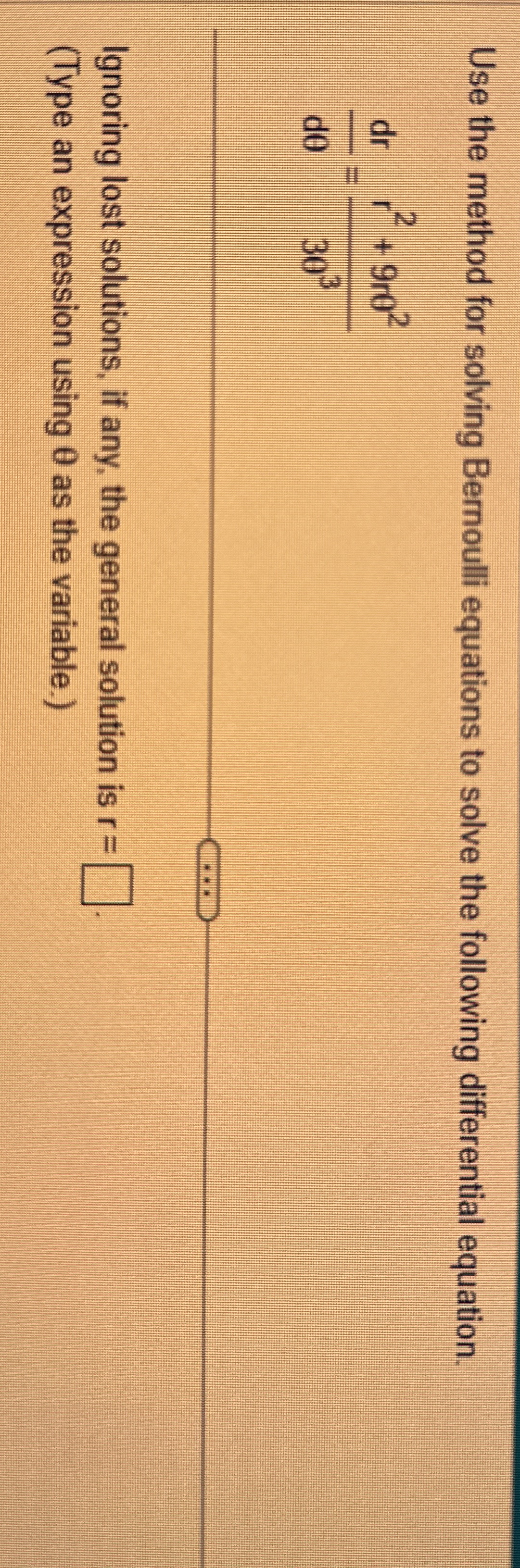 Solved Use the method for solving Bernoulli equations to | Chegg.com