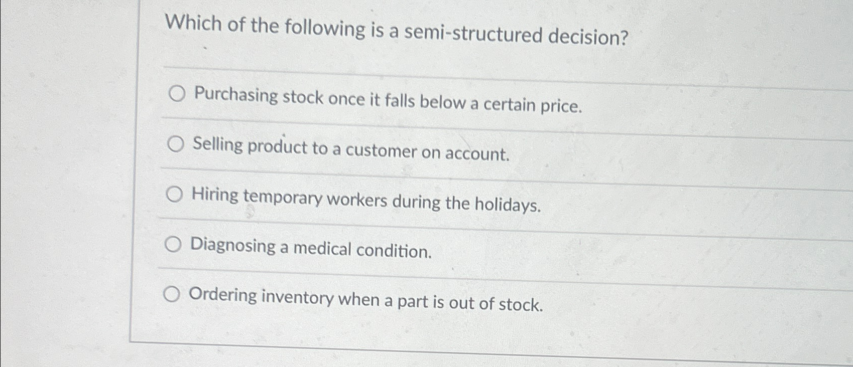 Solved Which of the following is a semi-structured | Chegg.com