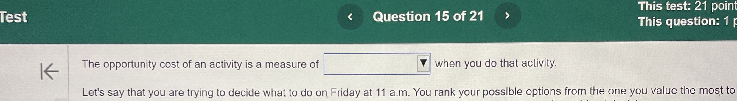 Solved Question 15 ﻿of 21this Test 21 ﻿pointthis Question 