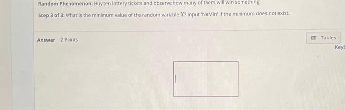 Solved Random Phenomenon: Buy ten lottery tickets and | Chegg.com