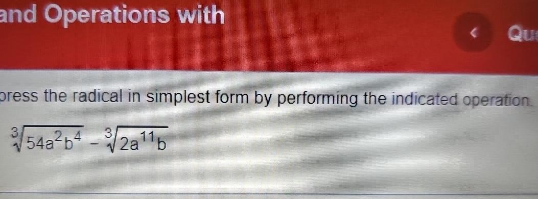 Solved and Operations withoress the radical in simplest form | Chegg.com