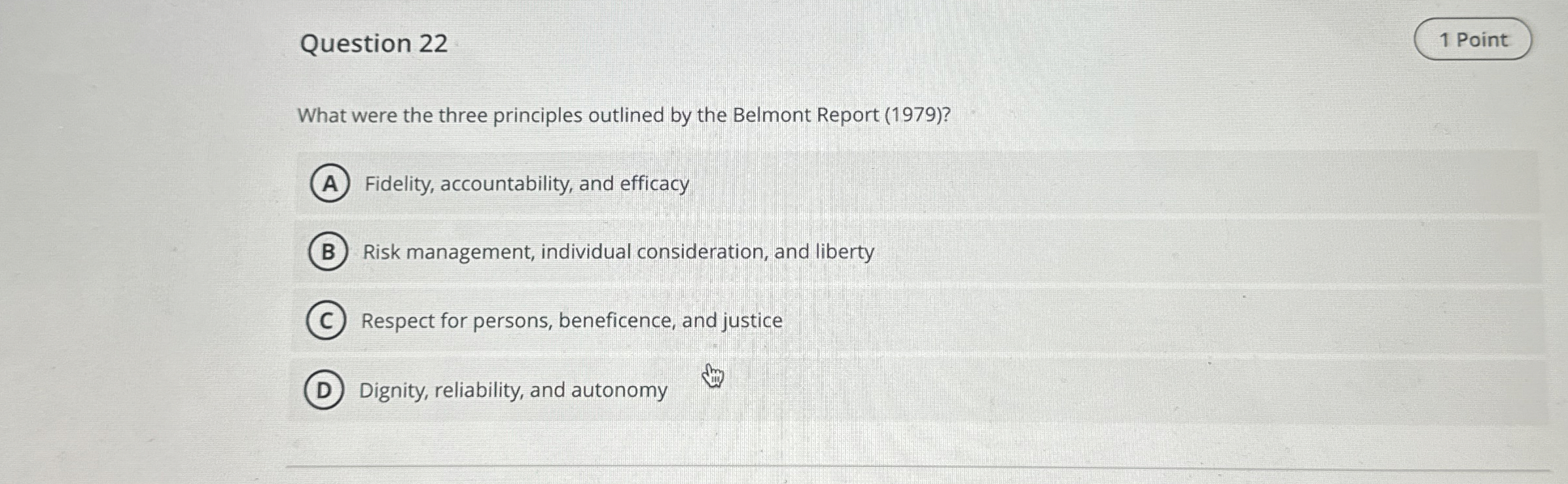 Solved Question 22What were the three principles outlined by | Chegg.com