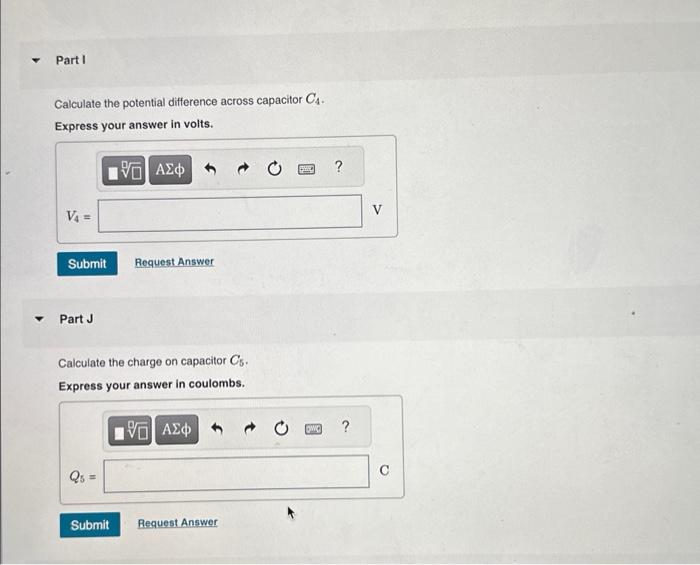 Solved Calculate the potential difference across capacitor | Chegg.com