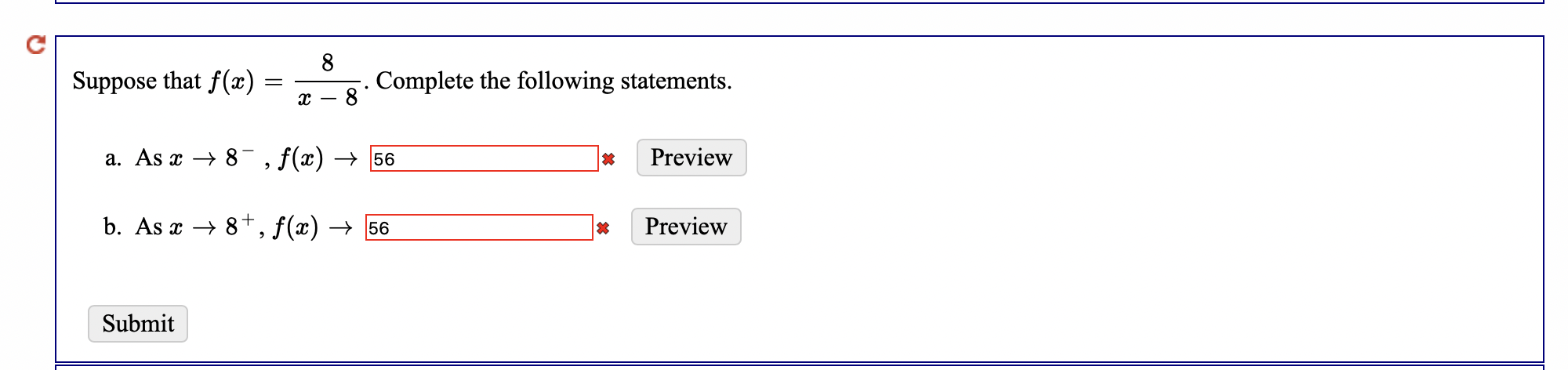 Solved Suppose that f(x)=8x-8. ﻿Complete the following | Chegg.com